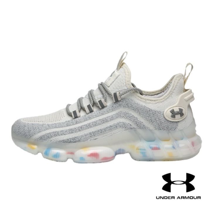 Under Armour_2023 มะพร้าวฤดูใบไม้ผลิฤดูร้อนระบายอากาศสบายรองเท้าวิ่งสไตล์ใหม่ตาข่ายคู่รองเท้า ...