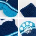 4Pcs Pet Socks Dog Cat Cartoon Anti-Slip Shoes Pet Paw Protector ...