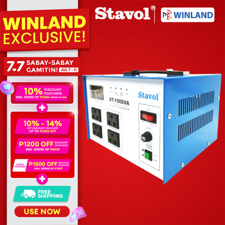 Stavol by Winland ST-1500VA/SVC-1500VA Servo Motor Control Automatic ...