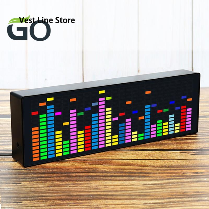 Vest Line Store LED spectrometer music sensor 1624 RGB with clock ...
