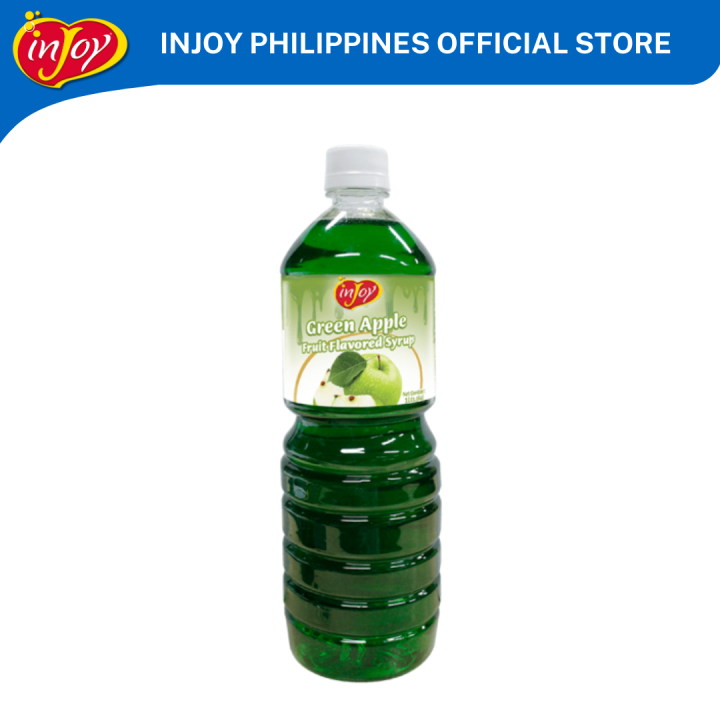 inJoy Green Apple Fruit Flavored Syrup 1L | Lazada PH