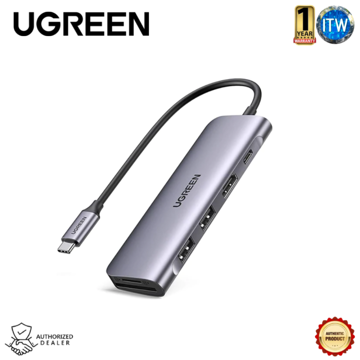 Ugreen 6-in-1 USB C PD Adapter with 4K HDMI Multi-Functional Adapter (CM195/70411) | Lazada PH