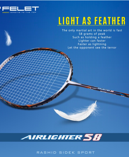 Felet Airlighter 58 Ultra Light Badminton Racquet | Lazada