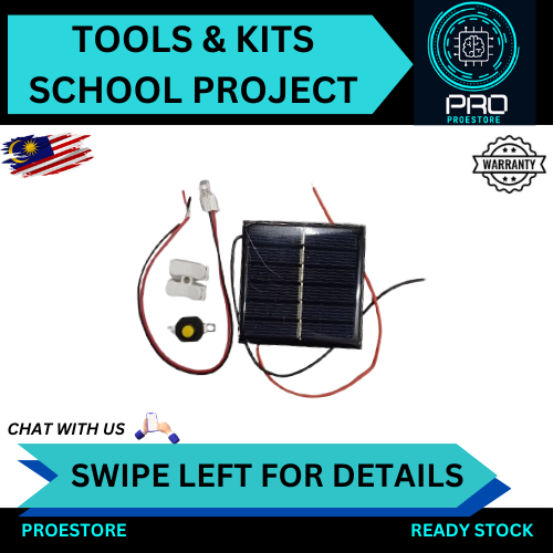 [ LAMPU SOLAR KIT ] Solar LED Light Kit With ON/OFF Switch Solar Panel ...