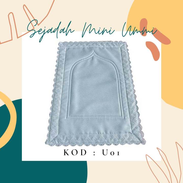 Sejadah Mini / Sejadah Muka / Sejadah Travel | Lazada