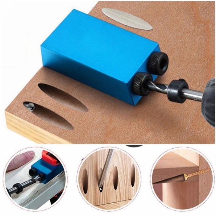 Alat Pembuat Lubang Baut Bor Samping Penyambung Papan Kayu | Lazada ...