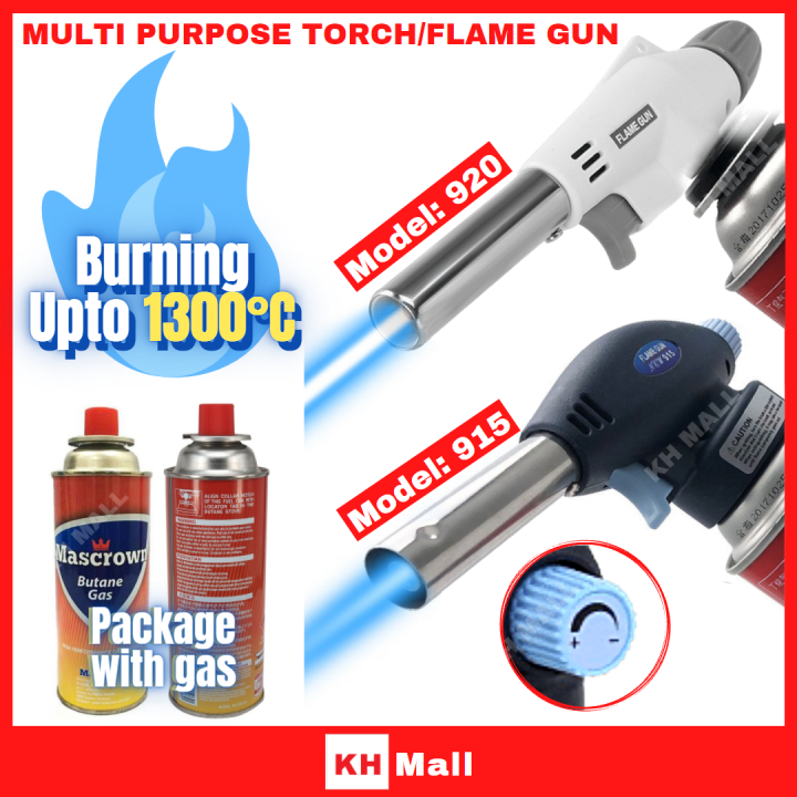 Portable 920&915 Metal Flame Gun Butane Gas Torch Flaming Thrower ...