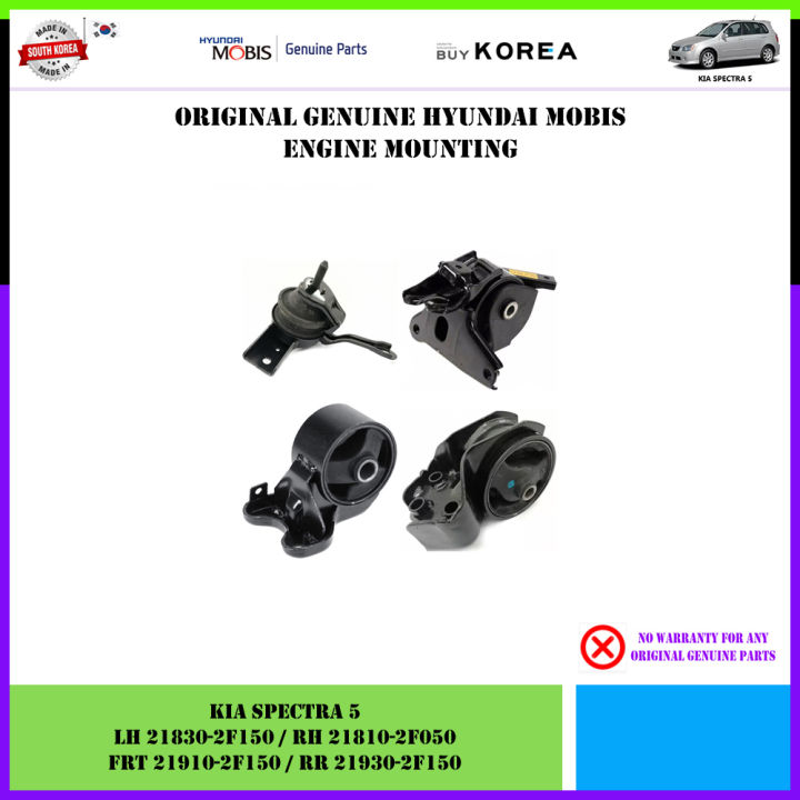 Kia Spectra 5 Genuine Hyundai Mobis Engine Mounting (LH 21830-2F150/RH ...