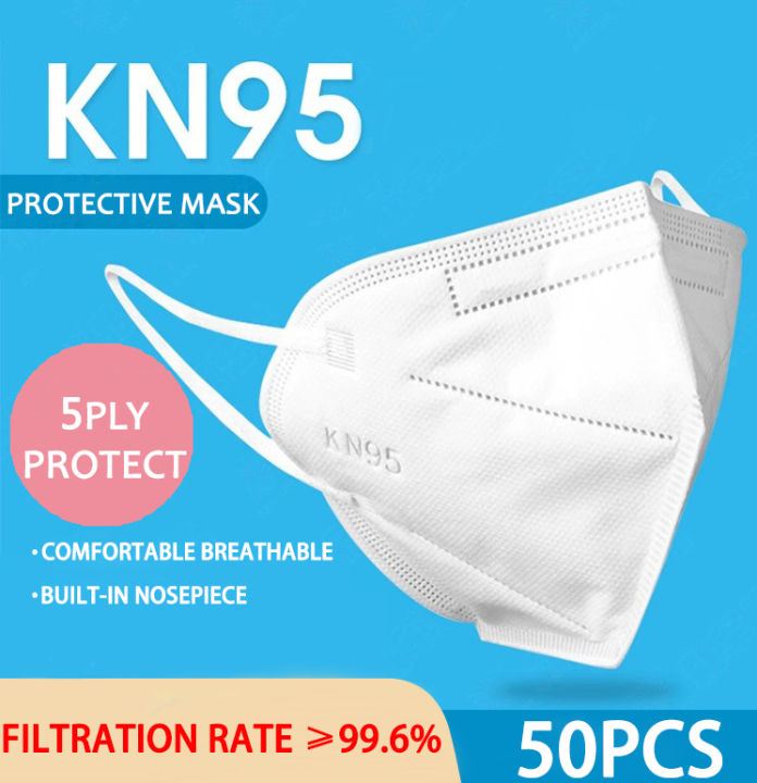 BT 100PCS KN95 Facemask 5ply N95 Face Masks Protective Masks Reusable ...
