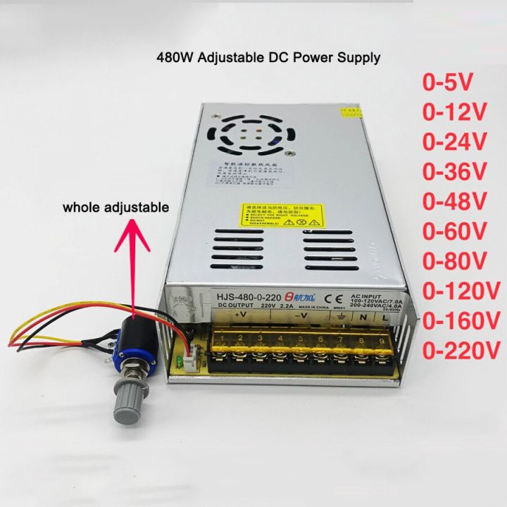 AC110V/220V To 0-5V 12V 24V 36V 48V 60V 80V 120V 160V 220V Adjustable DC Regulated Switching ...