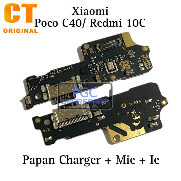 Original CT Ada IC - Papan PCB Konektor Charger & Mic Xiaomi Poco C40 / Pocophone C40 / Redmi ...