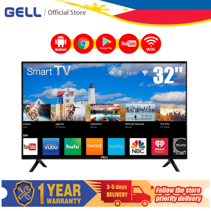 GELL 32 INCH Android Smart TV flat on sale screen 32inch led tv Frameless ultra-thin led promo ...