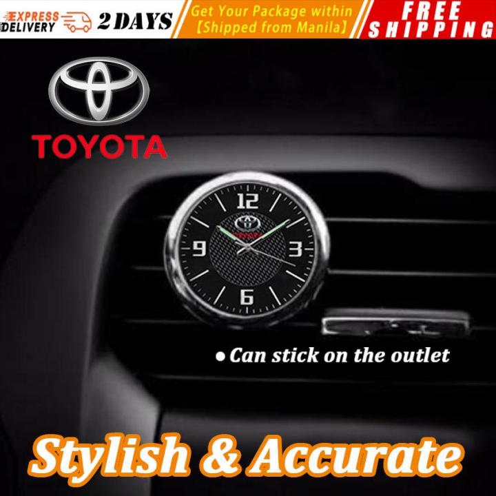 【Toyota】Car Clock Digital Ornaments Auto Car Dashboard Clock Watch Air ...