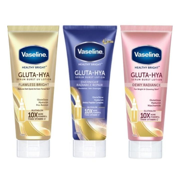Vaseline Healthy Bright Gluta-Hya Serum 300ml Dewy Radiance and ...