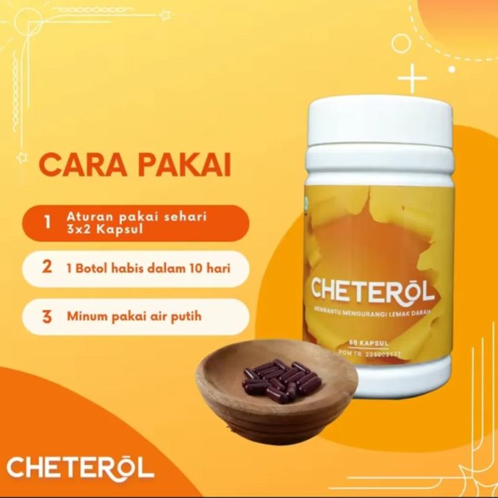 Cheterol Original Obat Kolesterol Hipertensi Darah Tinggi Herbal Asli ...