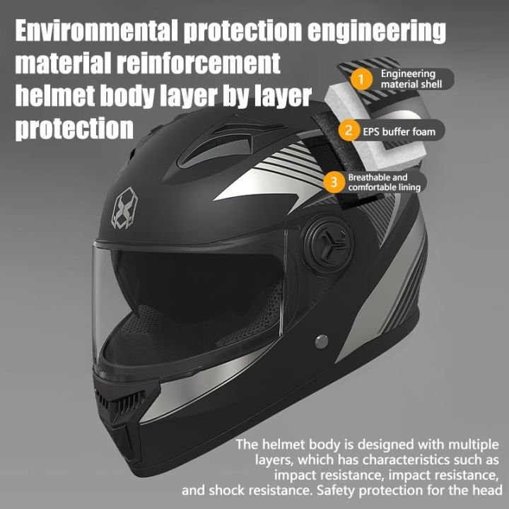 AXK903 motorcycle full face helmet men and women full coverage anti-fog ...