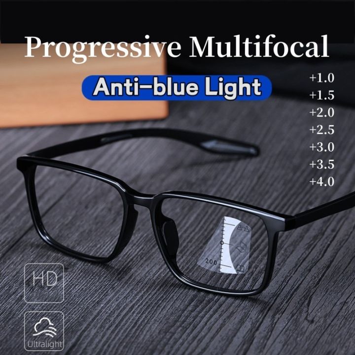 Progressive Multifocal Reading Glasses for Women Men Vintage Bifocal ...