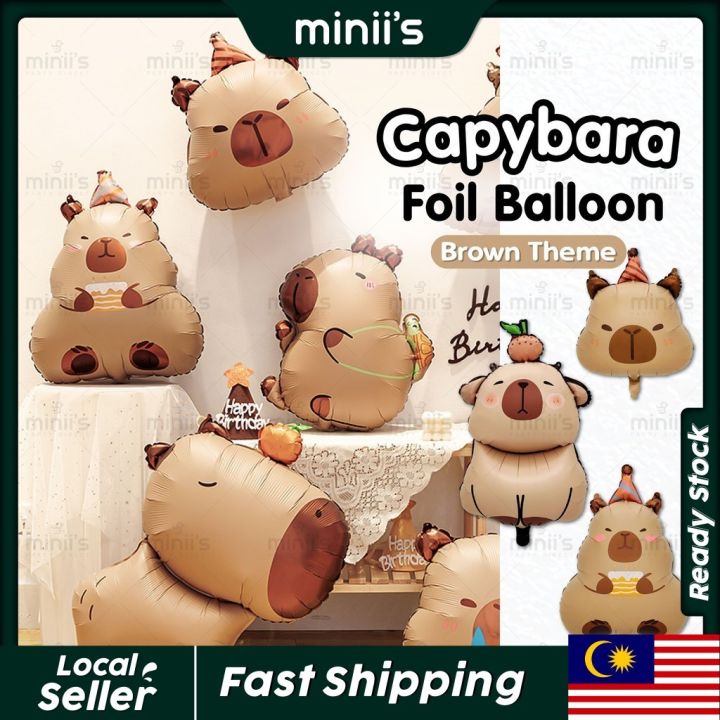 MINIIS Cartoon Capybara Balloon Kapibara Belon Capibala Capibara ...