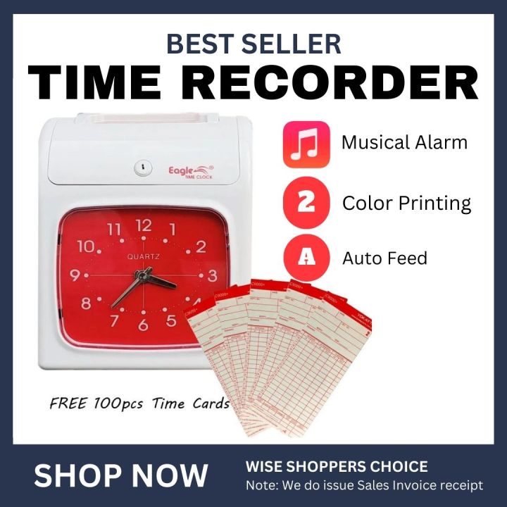 NT-3600 Eagle Time Bundy Clock Time Recorder Machine with Analog ...