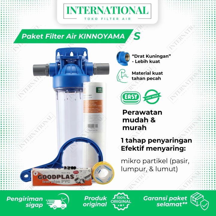 Paket Filter Air Toren 10 Inch / Filter Air Sedimen Sumur Bor 1 Tahap ...