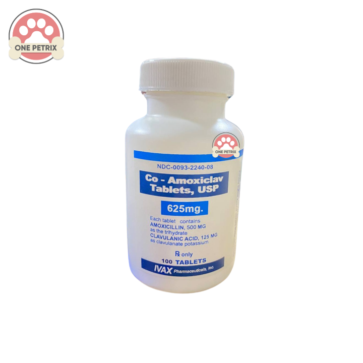 Co - Amoxiclav 625mg for Pets (Amoxicilin Trihydrate, 500mg ...