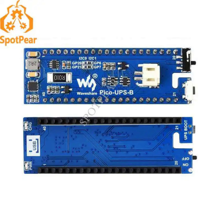 Raspberry Pi Pico UPS Module Uninterruptible Power Supply Stackable ...