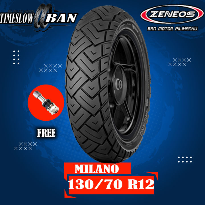 Ban Motor VESPA MATIC // ZENEOS MILANO 130/70 Ring 12 Tubeless | Lazada ...