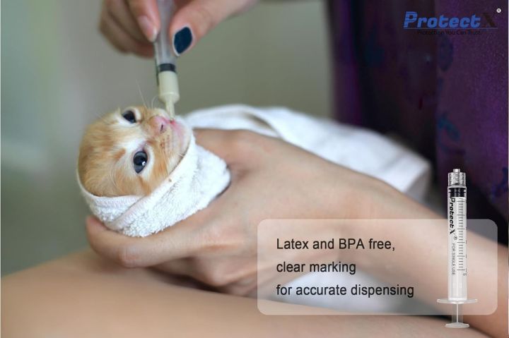 ProtectX 3ml Luer Lock Lab (No needle), Individually Sealed, Smooth and ...