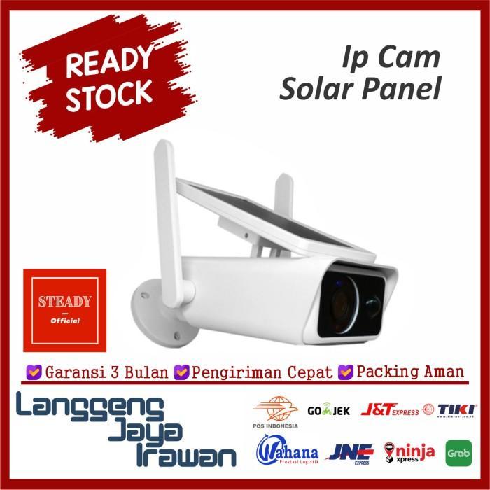 IP CAM SOLAR PANEL CELL CCTV TENAGA SURYA OUTDOOR WATERPROOF FHD 1080 ...