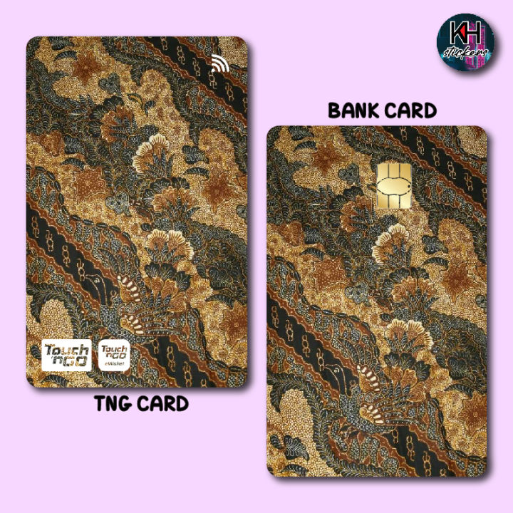 BATIK DESIGN - TOUCH N GO CARD / ATM CARD STICKER COVER | Lazada