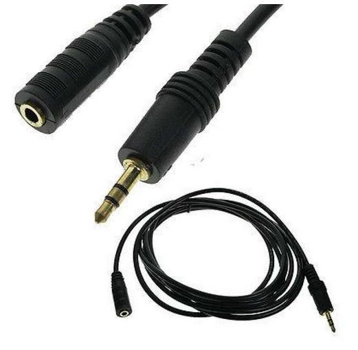 สาย 3.5mm Male to Female 1.5M Audio extension Cable AUX Cord Lead for ...