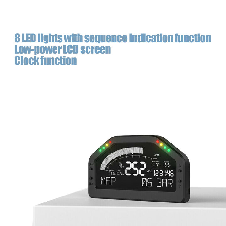 Digital Gauge Cluster Dash Cluster LCD Screen with 7 Colors for Car for ...