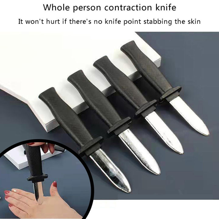 Boyroom 18*4cm Retractable Knife Prop, Knife False Trick Gadget Toy ...