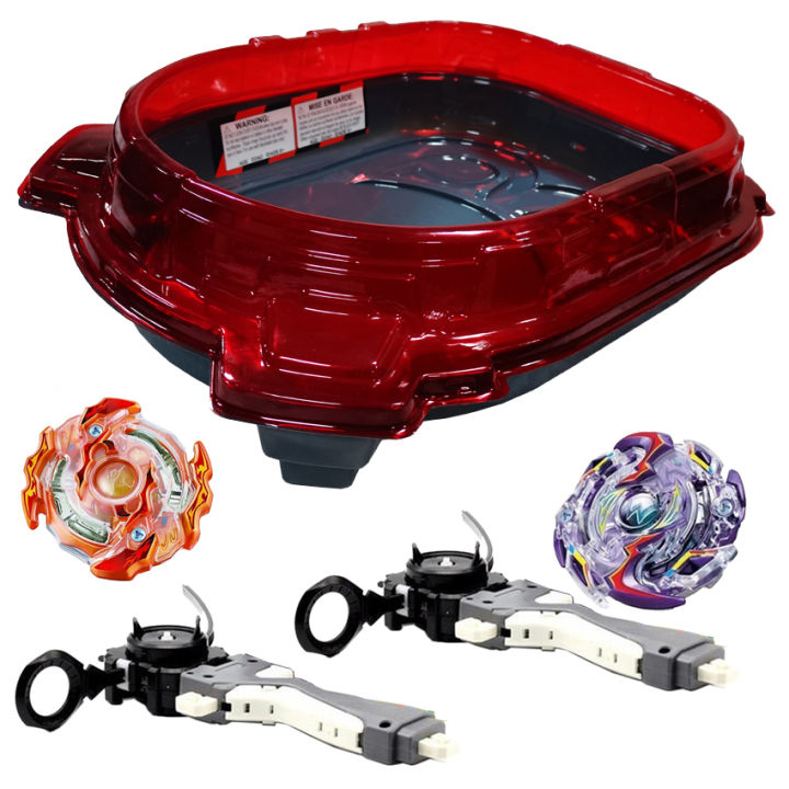 Beyblade Rapidity Metal Fusion Battle Set with Arena and 2 Pcs Random ...