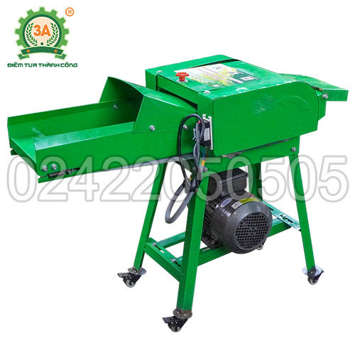 Máy băm cỏ, cây ngô 3A 2,2kw 220v có băng tải - Máy băm cỏ cho trâu, bò ...