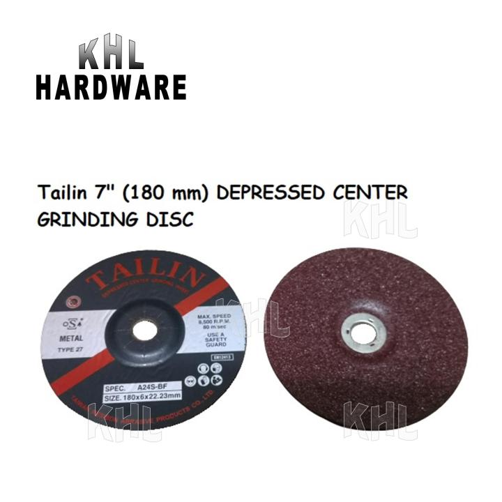 [KHL] TAILIN 7" Depressed Center Grinding Wheel / Offset Wheel - 180 x ...