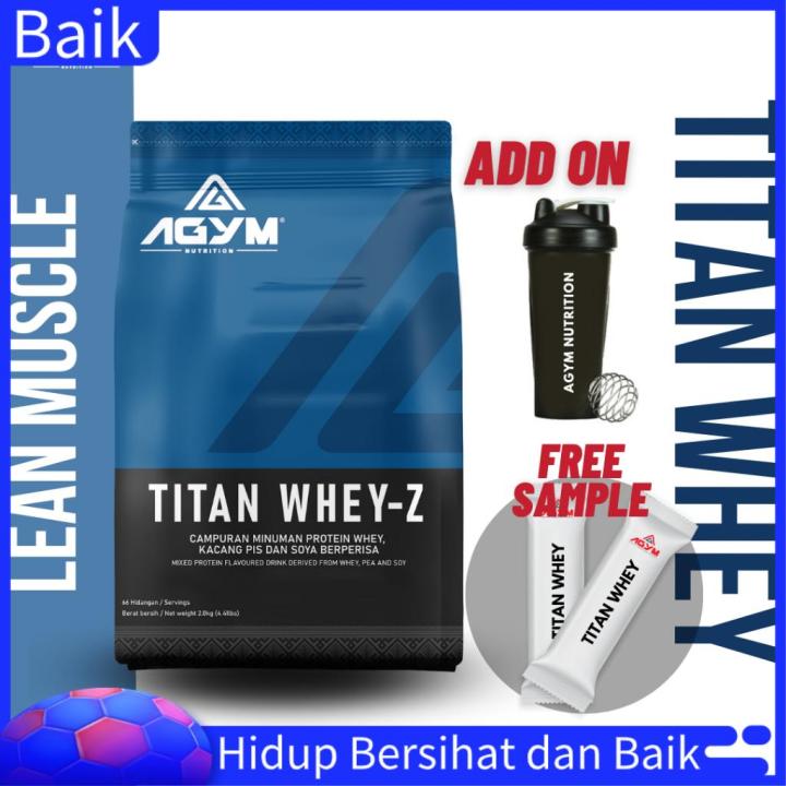 Probiotics Titan Whey Protein 2kg (60g Protein) Halal Jakim by AGYM ...