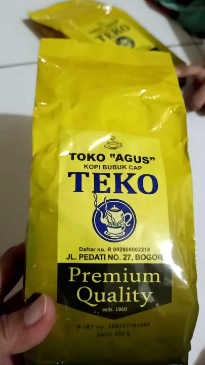 Kopi Premium Robusta Cap Teko Toko Agus 250Gr Kopi Legend Khas Kota ...
