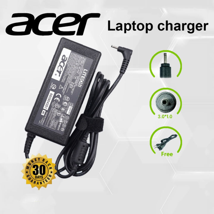 Acer Laptop Charger 19V 3.42A 3.0mm*1.1mm 65W Laptop Adapter for Acer ...