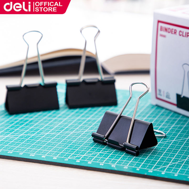 Deli 12Pcs Economical Long Tail Ticket Clip 41mm Color Box E38562 Box ...