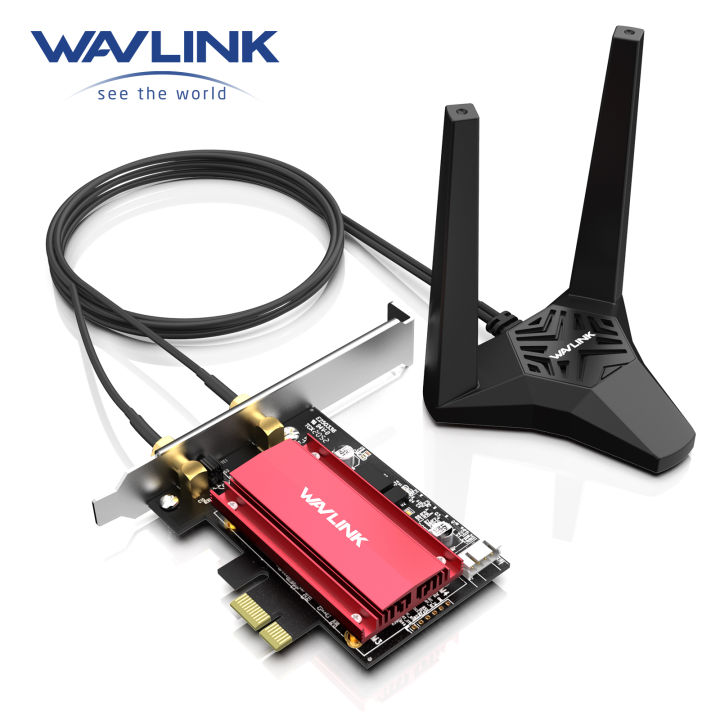 Wavlink AX3000 PCIe WiFi Adapter, Next-Gen WiFi 6E Tri-band with ...