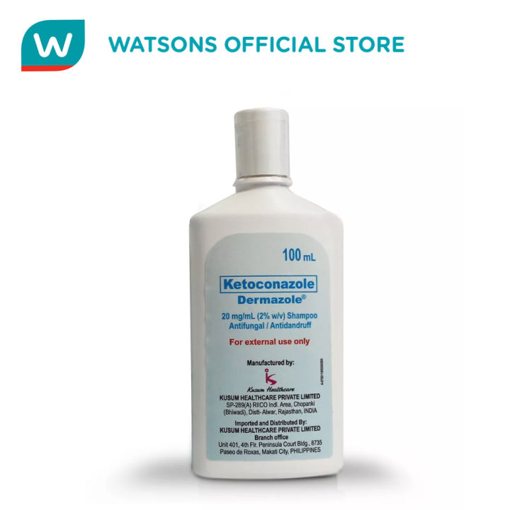 Dermazole ketoconazole antifungal and antidote shampoo 100ml | Lazada PH