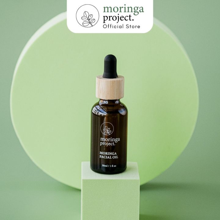 Moringa Project น้ำมันมะรุม 100% สกัดเย็น 30ml มีวิตามิน E ช่วยลดริ้วรอย เพิ่มความชุ่มชื้น เพื่อ ...