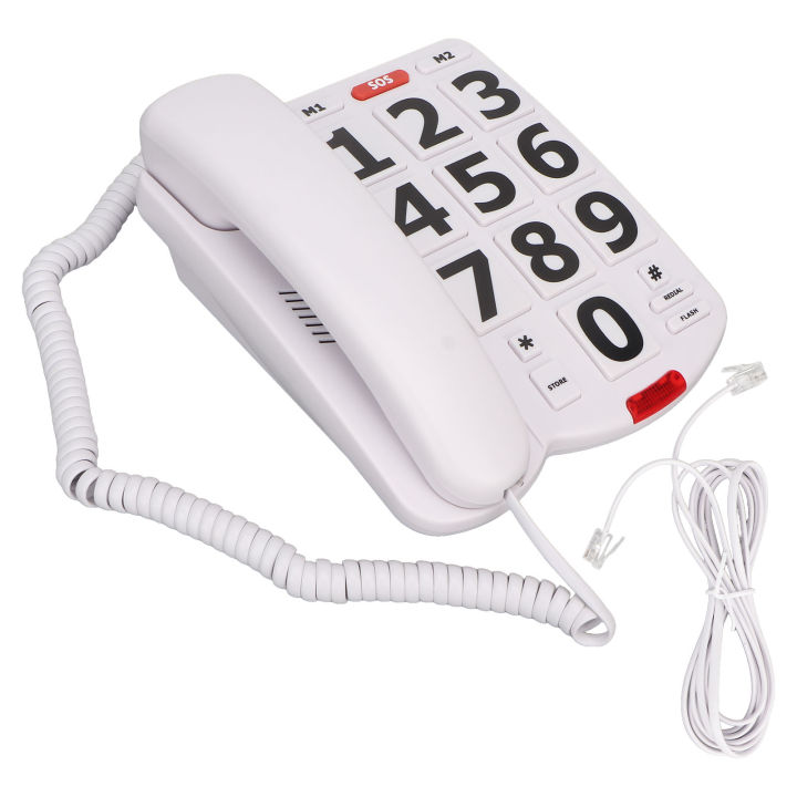 Big Button Phone Simple Classic Adjustable Volume Home Landline Phones ...