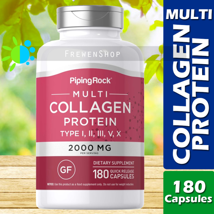 MULTI COLLAGEN PROTEIN 180 Capsules TYPES I II III V X Hydrolized ...