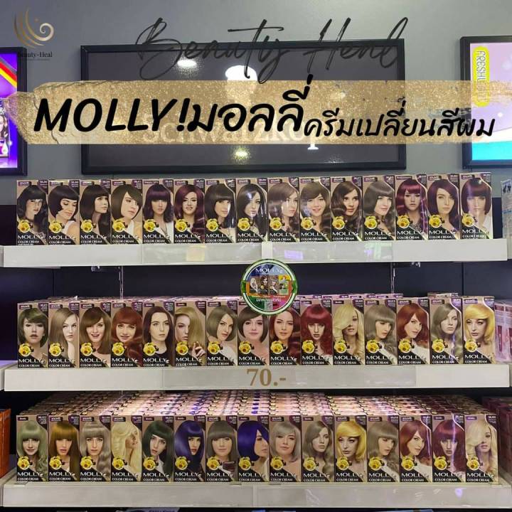 Molly Color Cream มอลลี่ คัลเลอร์ ครีม 100ml. | Lazada.co.th