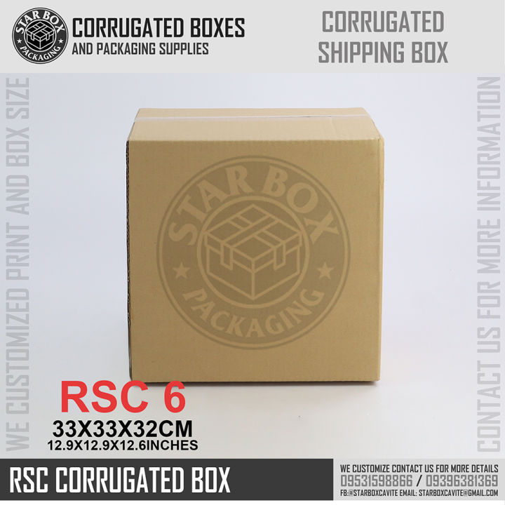 Brown Kraft Corrugated RSC Box (33 x 33 x 32) cm | Lazada PH