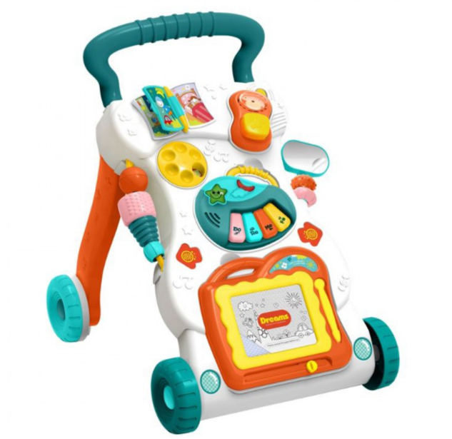 Baby Push Walker Toddler Trolley Sit-to-Stand Walker for Kid's Early ...