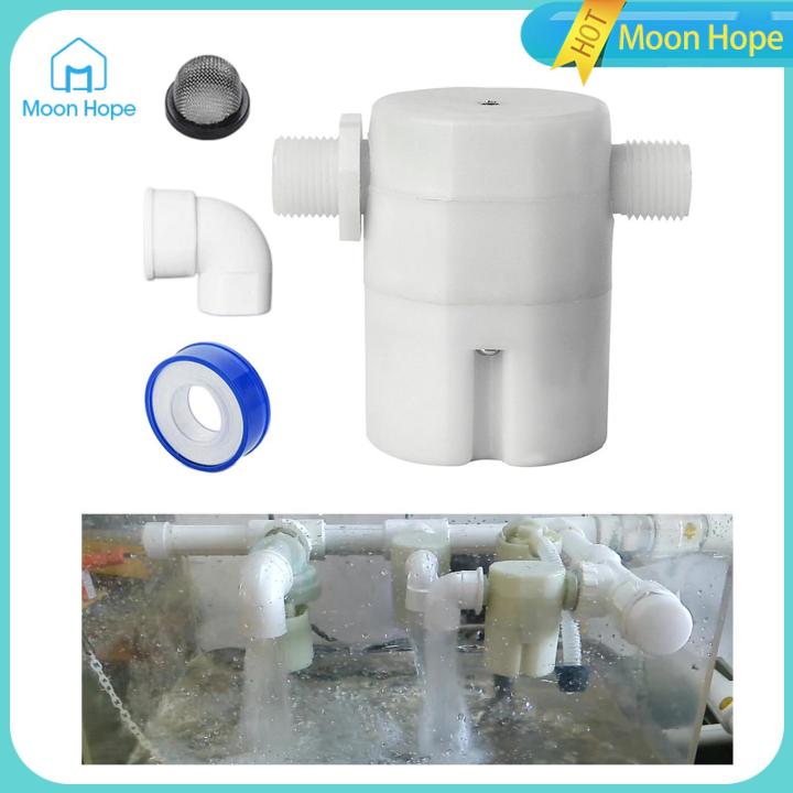 Moon Hope Water Level Control Valve 1/2" Side Inlet PP Float Valve for Tower Tank Pool | Lazada PH