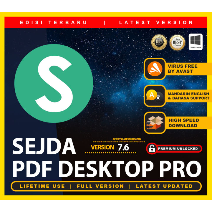 Sejda PDF Desktop Pro 7.6 Windows | Full Version | Lifetime License ...